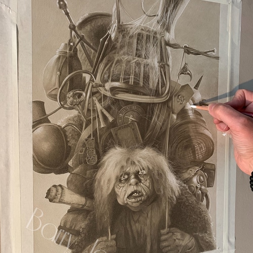 Limited Print of My Drawing of Jareth From Labyrinth - Etsy