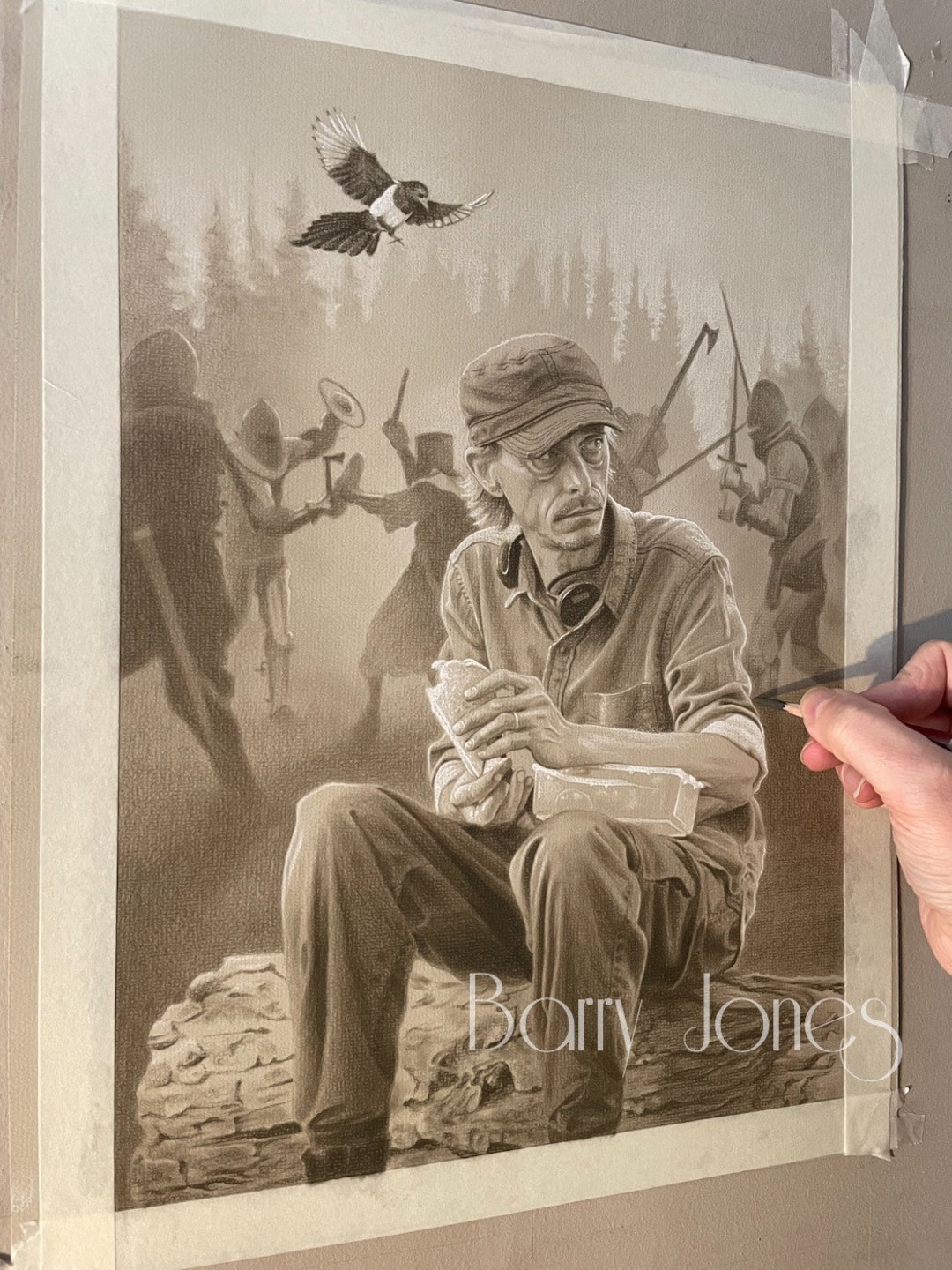 Limited Print Taken From My Original Pastel Drawing of Andy From the ...