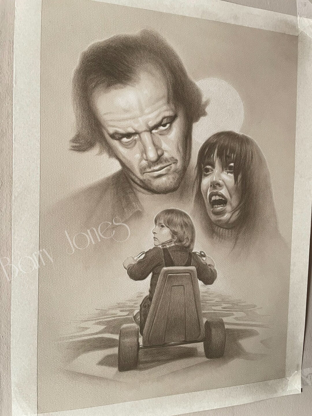 Limited Print Taken From My Original Pastel Drawing of the Shining - Etsy