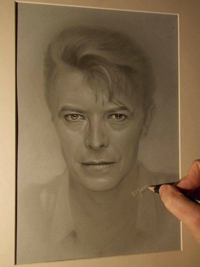 Limited Print of My David Bowie Drawing - Etsy UK