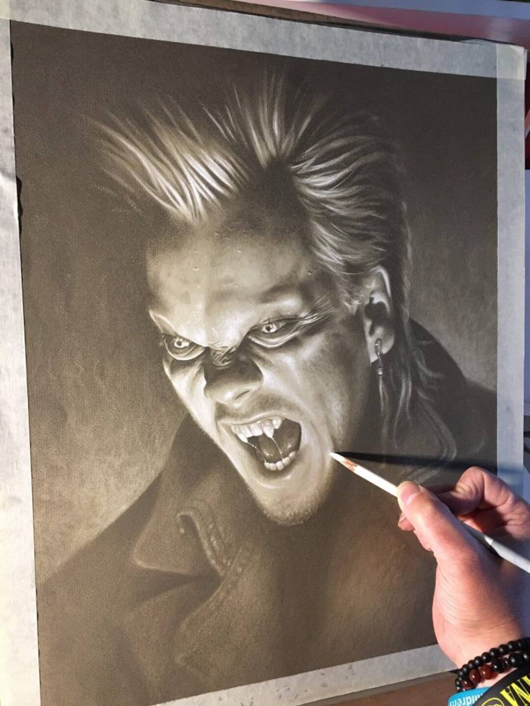 Limited Print of My Pastel Drawing of David From the Lost Boys - Etsy