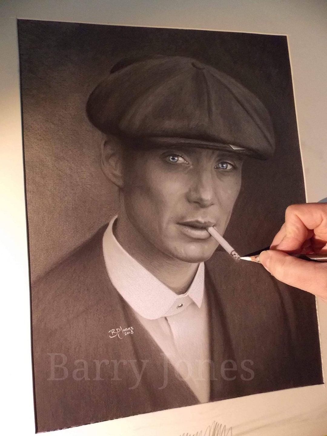 Limited Print of My Pastel Drawing of Cillian Murphy - Etsy