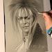 Limited Print of My Drawing of Jareth From Labyrinth | Etsy