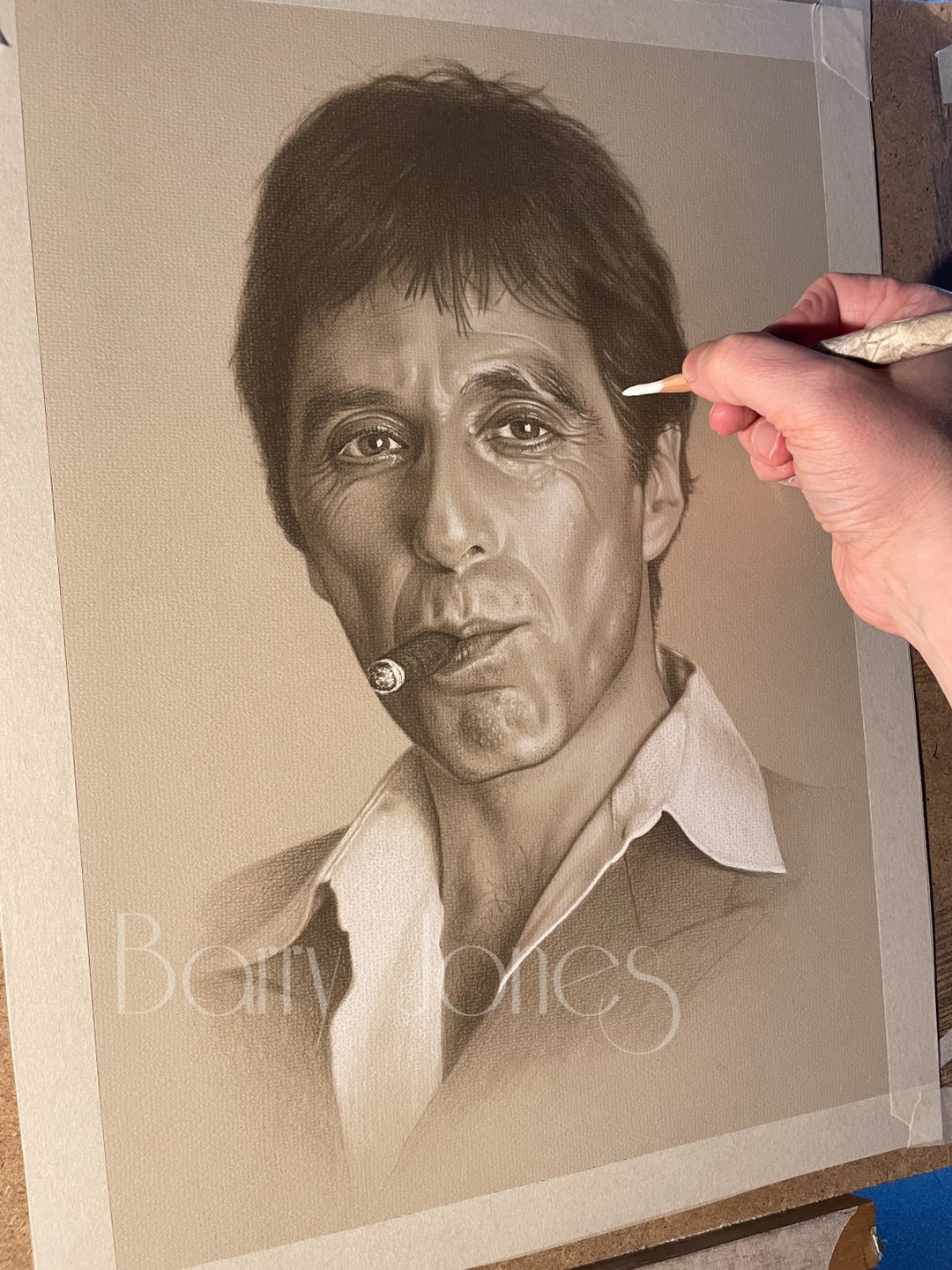 Limited Print Taken From My Original Pastel Drawing of Tony Montana ...