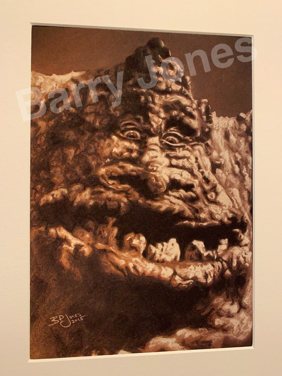Limited Print Taken From My Pastel Drawing of Rock Biter From | Etsy