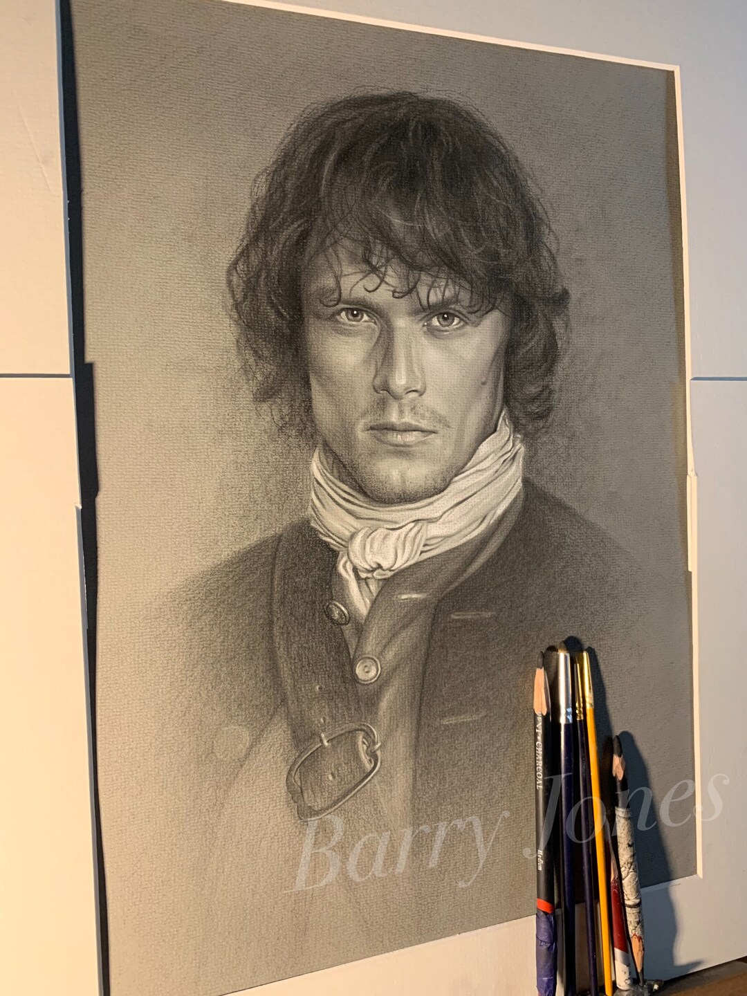 Limited Print Taken From My Pastel Drawing of Jamie Fraser From ...