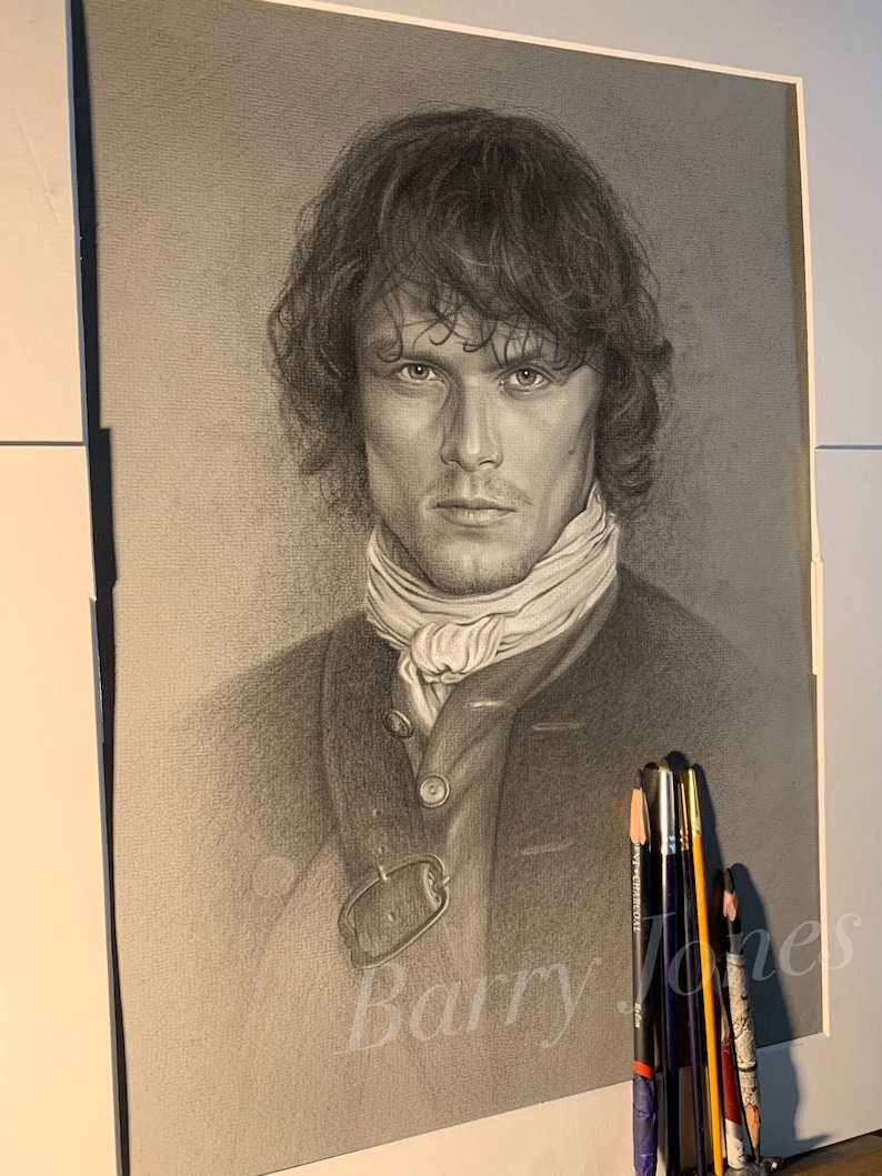 Limited Print Taken From My Pastel Drawing of Jamie Fraser From ...