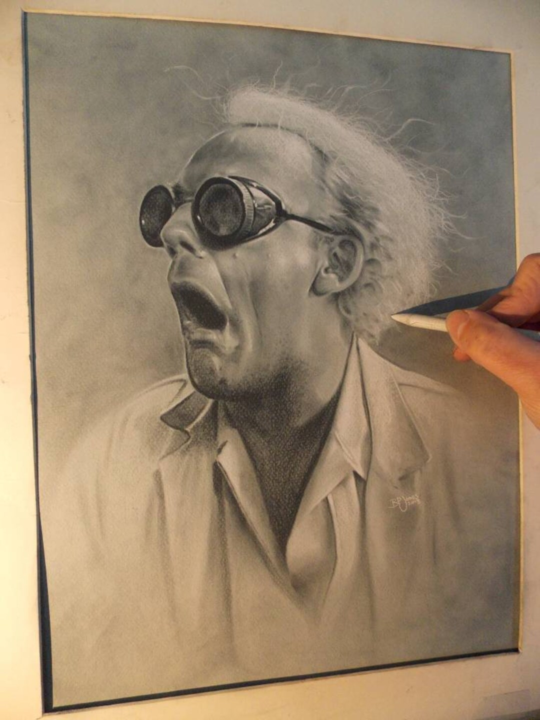 Limited Print of My Doc Drawing From Back to the Future - Etsy