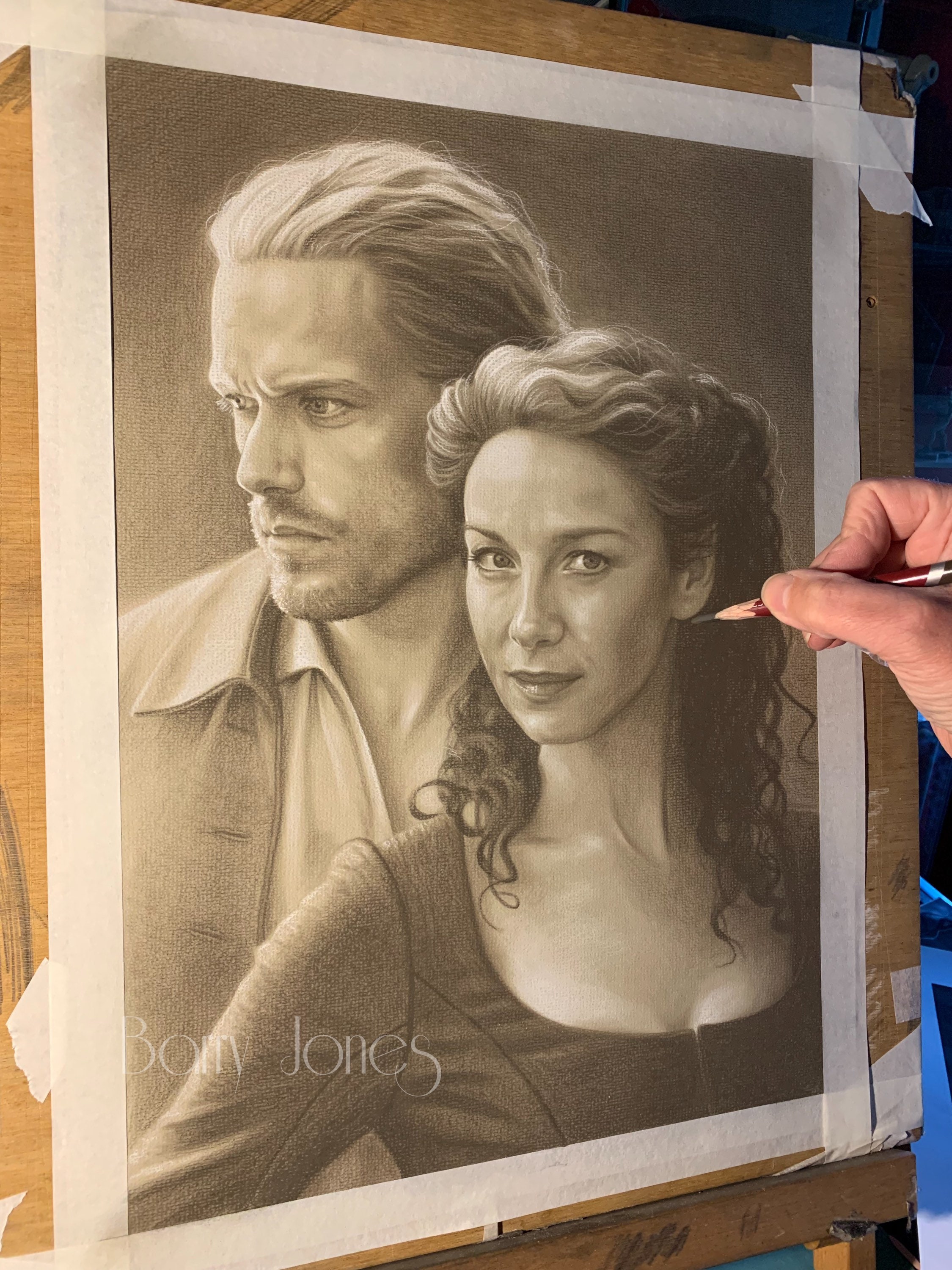 Limited Print Taken From My Original Pastel Drawing of Jamie - Etsy UK