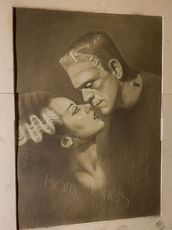 Bride Of Frankenstein And Frankenstein Drawing How To Draw