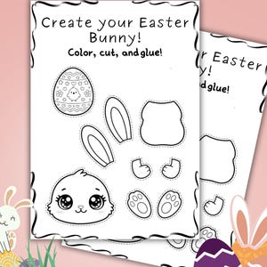 Printable Template for Easter Bunny Craft | Making a Rabbit for ...