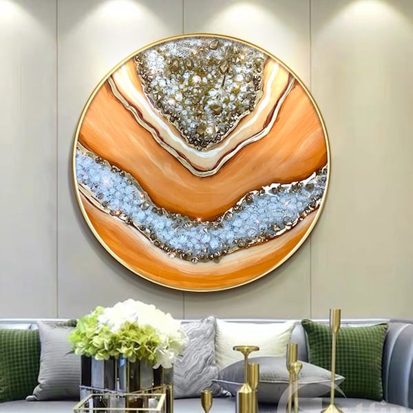 Round Resin Art - Etsy