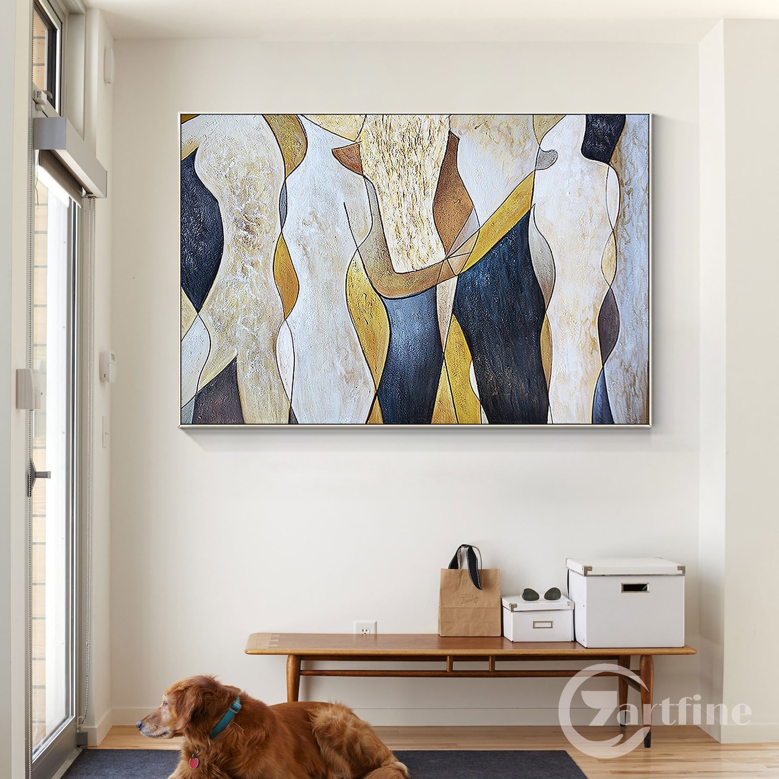 Abstract Portrait Wall Art Original Abstract Painting Canvas Portrait ...