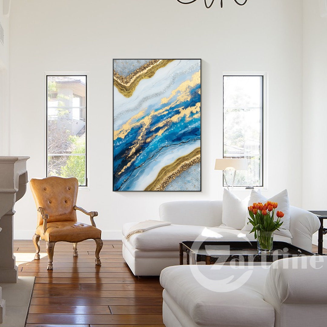 Crystal Geode Wall Art, Agate Art, Crystal Resin Art,original See Art ...