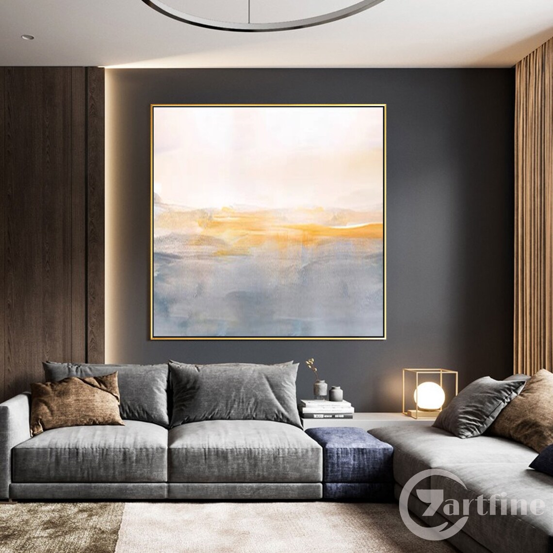 Original Abstract Sunrise Painting Texture Painting Acrylic - Etsy