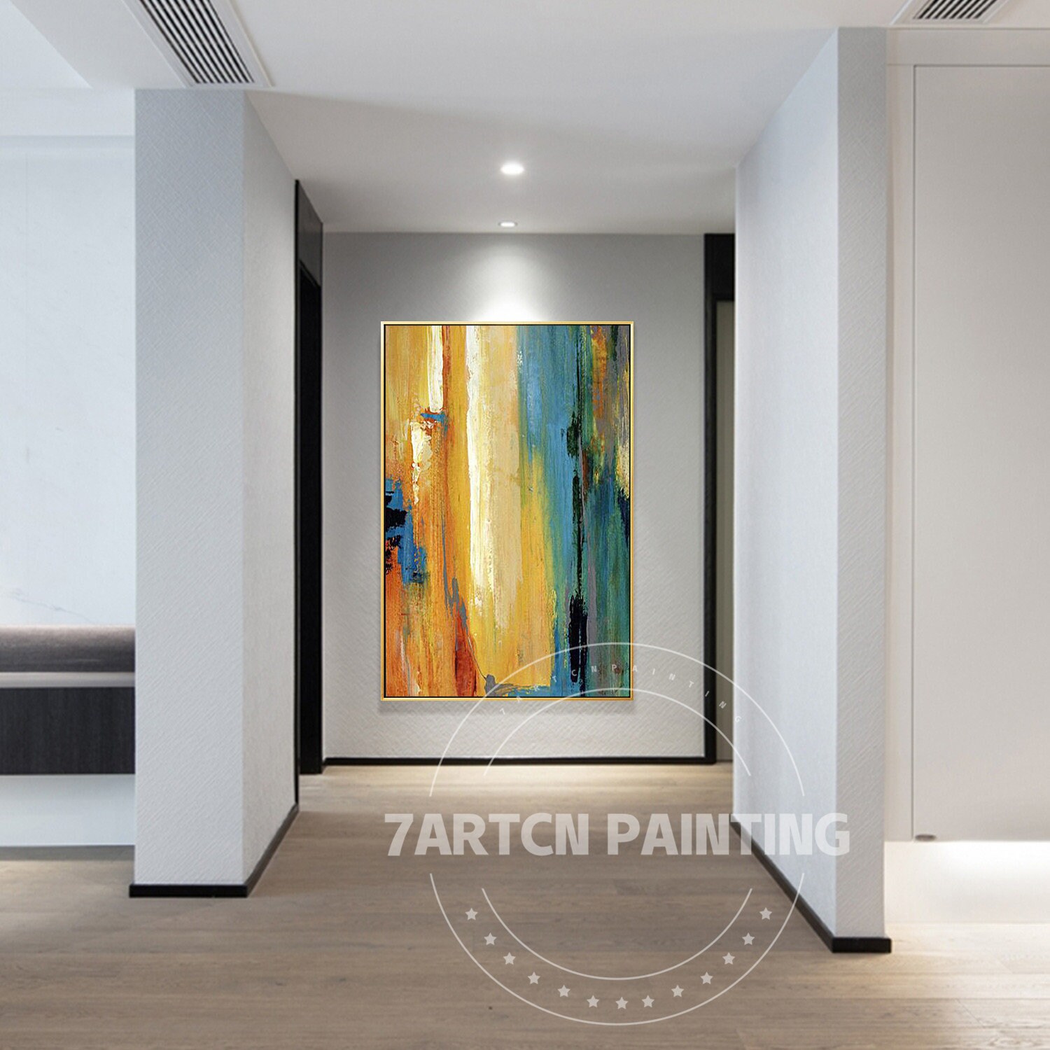 Extra Large Modern Abstract Painting Geometery Acrylic - Etsy