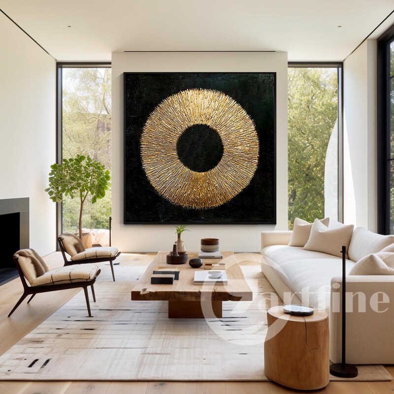 Gold Circle Wall Decor - Etsy