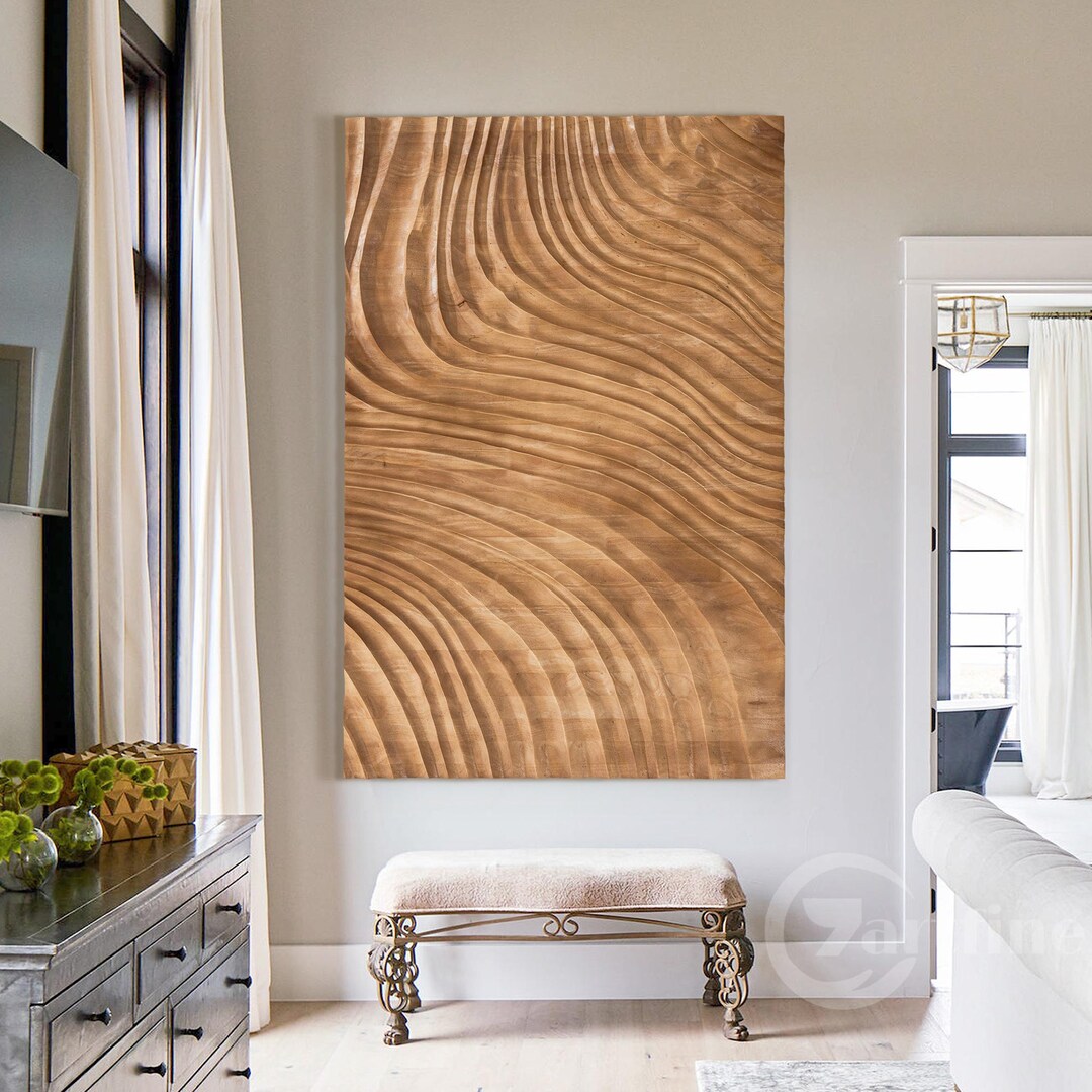 Wood Wall Art Geometric Wood Abstract Rustic Wood Sculpture Wood Block ...