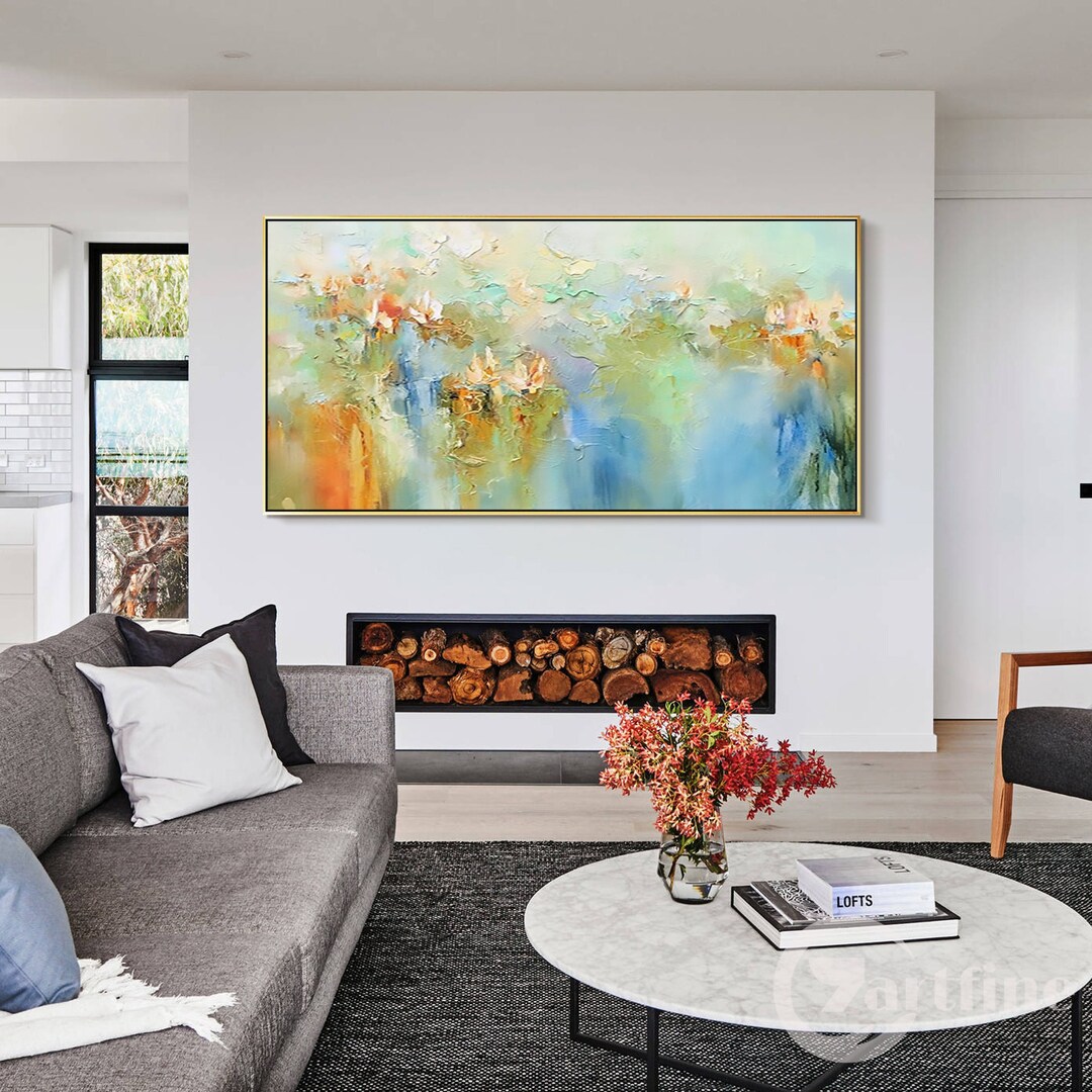 Abstract Wall Art,colorful Texture Wall Art,textured Painting,large ...