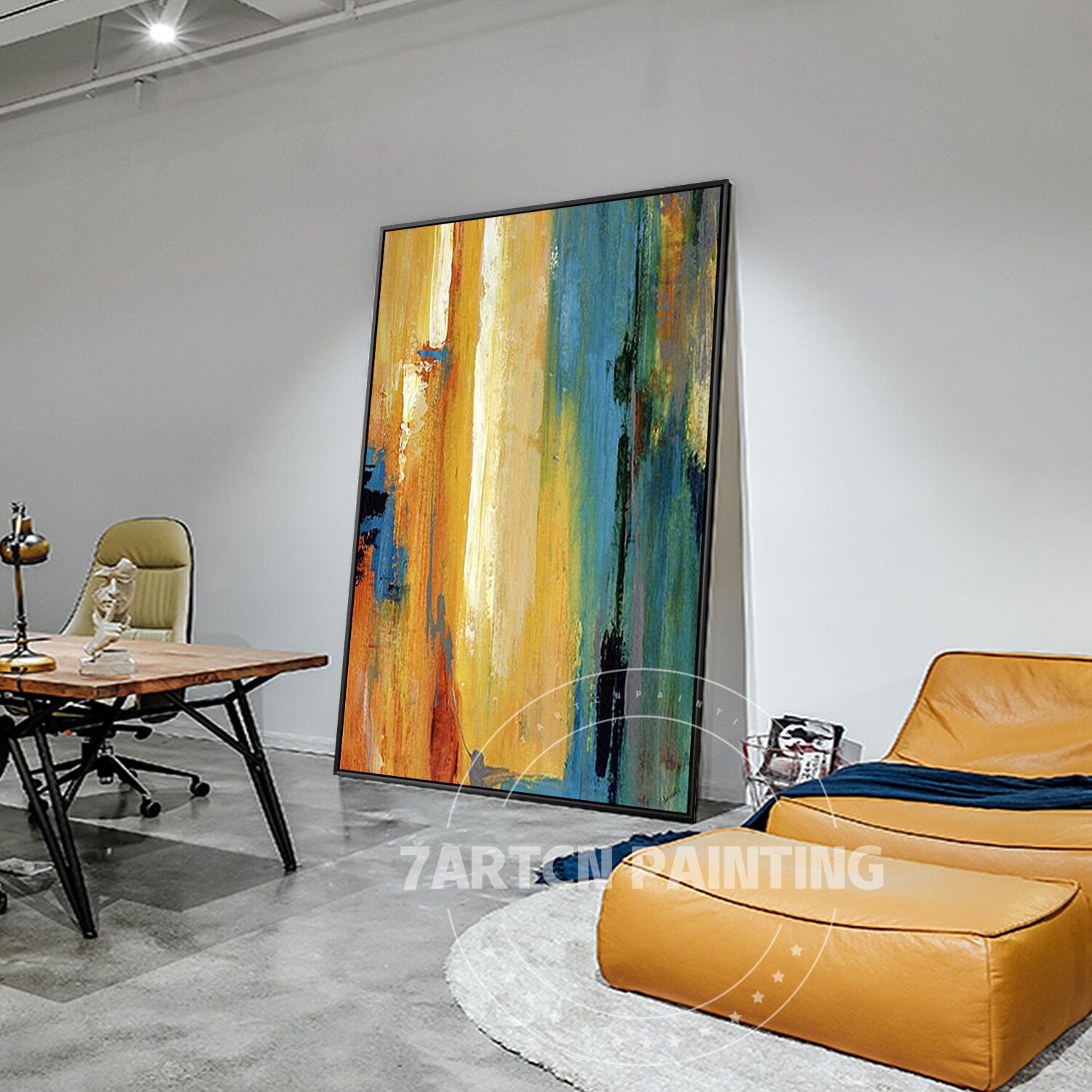 Extra Large Modern Abstract Painting Geometery Acrylic - Etsy