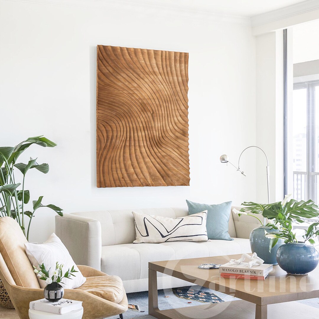 Wood Wall Art Geometric Wood Abstract Rustic Wood Sculpture Wood Block ...