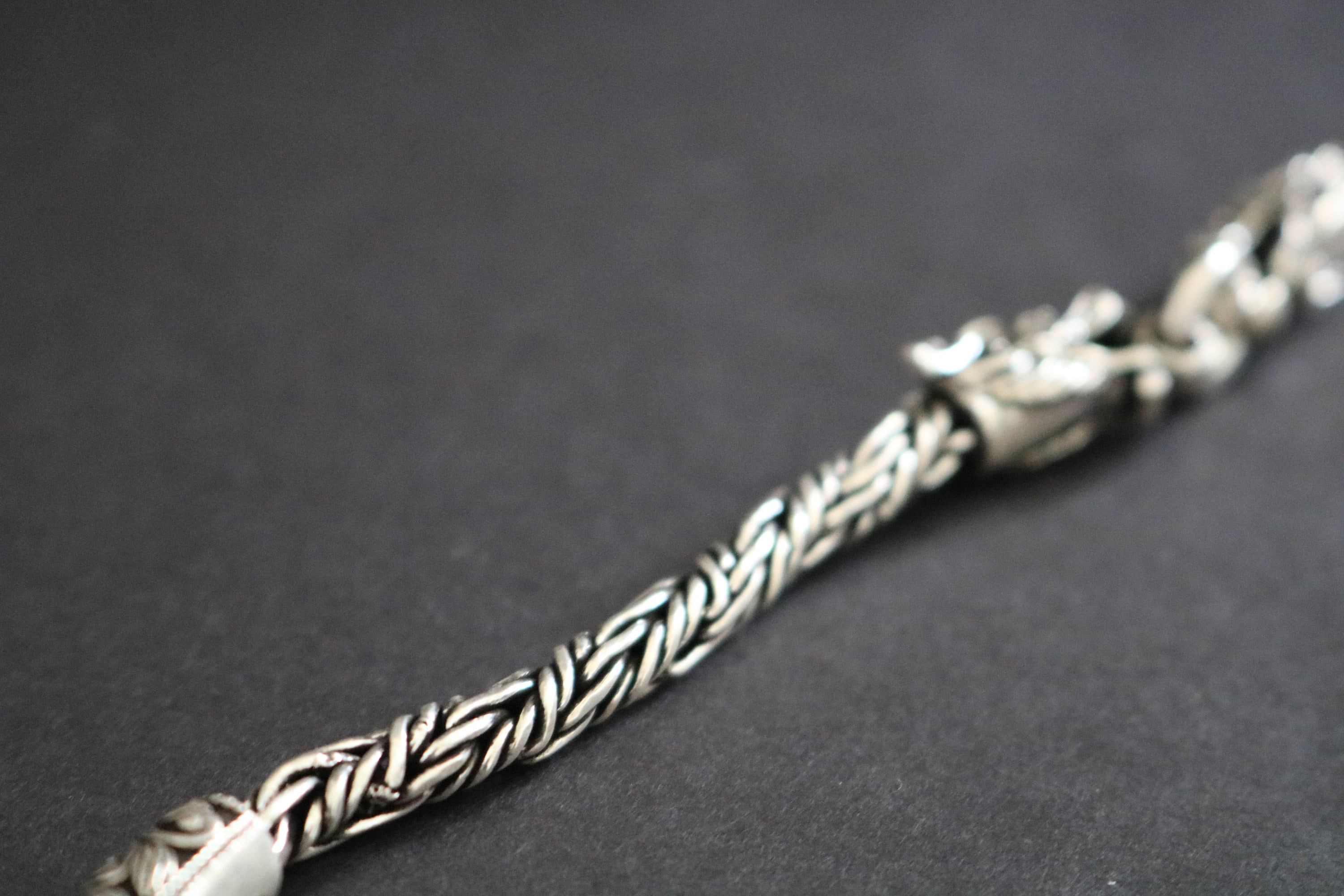 6.5mm Byzantine Silver Chain | Solid 925 Sterling Silver Bracelet ...