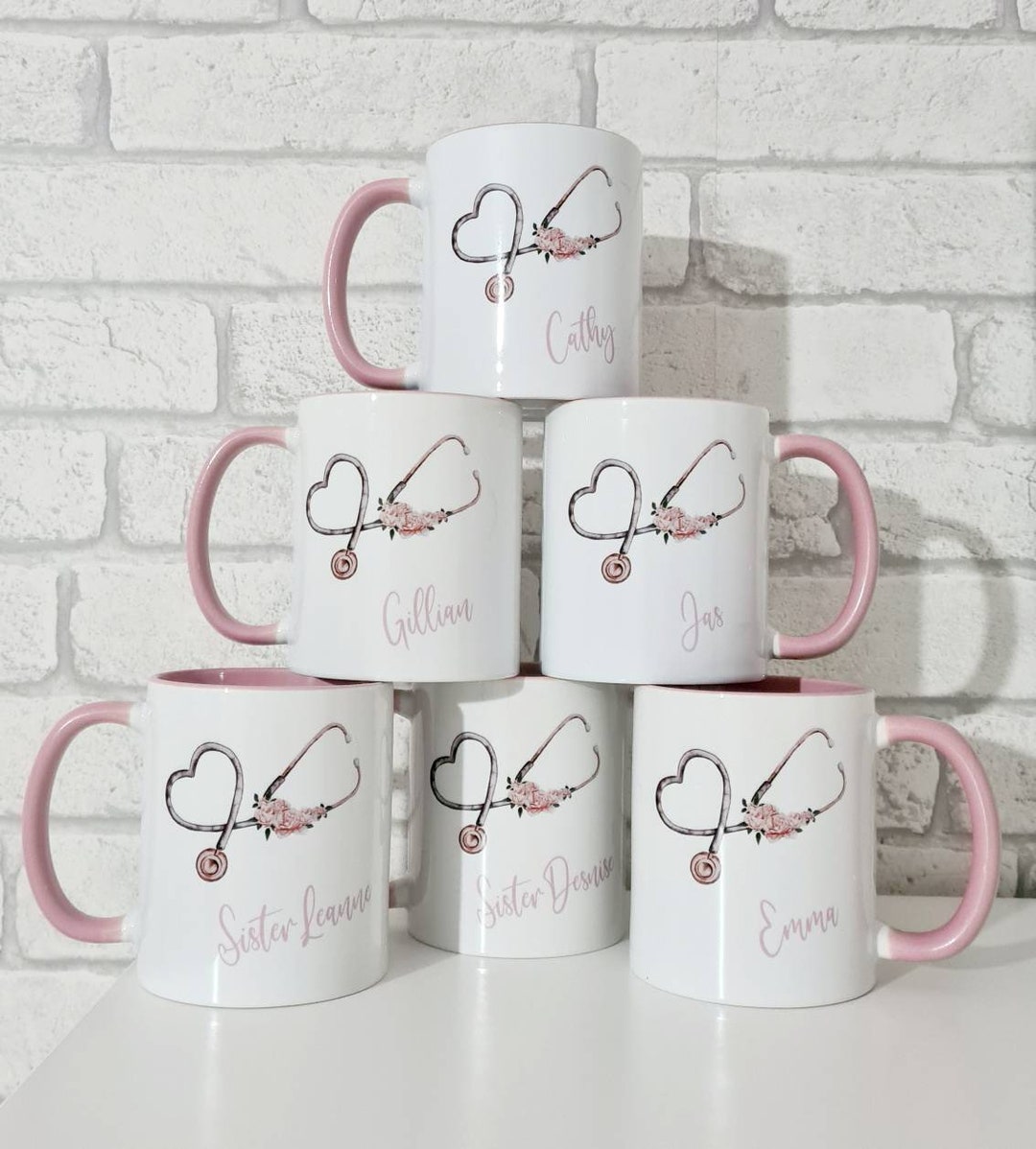 Personalised Stethoscope NHS Keyworker Mug Doctor Cup Nurse Mug ...