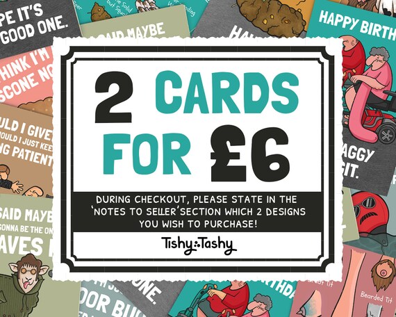 Any 2 Cards Multi-buy Deal - Etsy