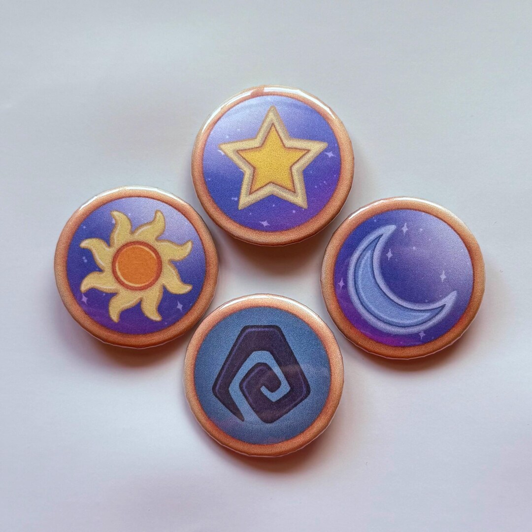 Wizard101 Astral + Shadow School Buttons - Etsy