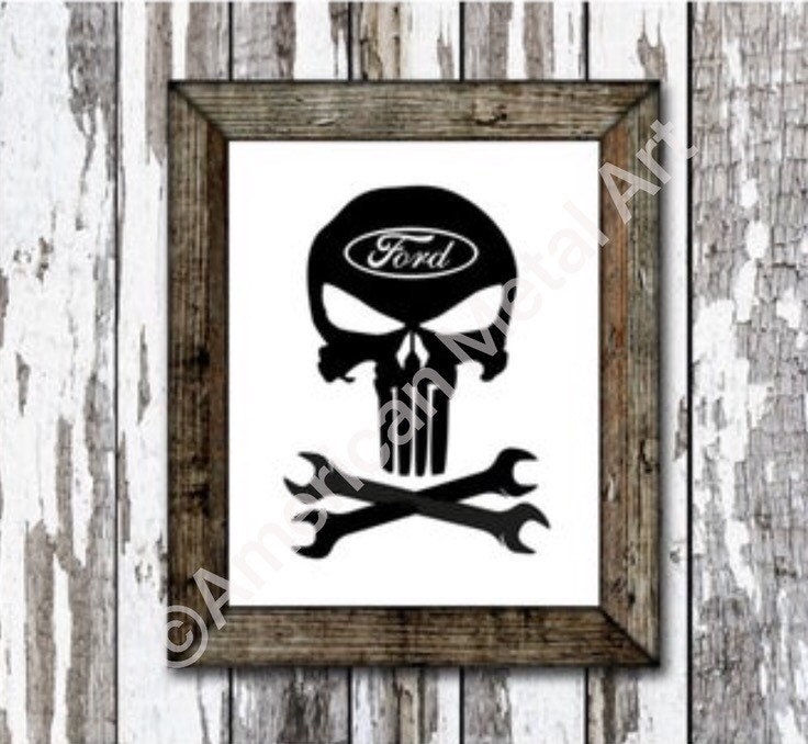 Custom F150 Emblems Skull