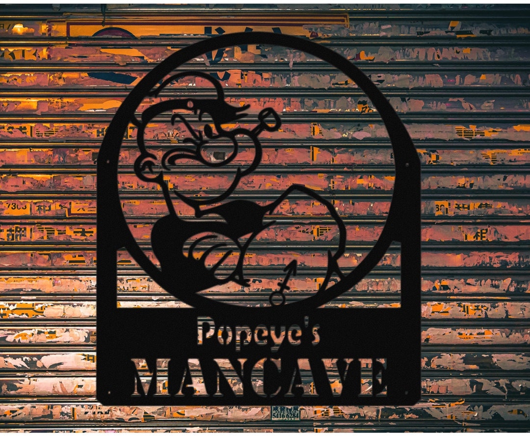 Popeye's Mancave SVG,PNG - Etsy