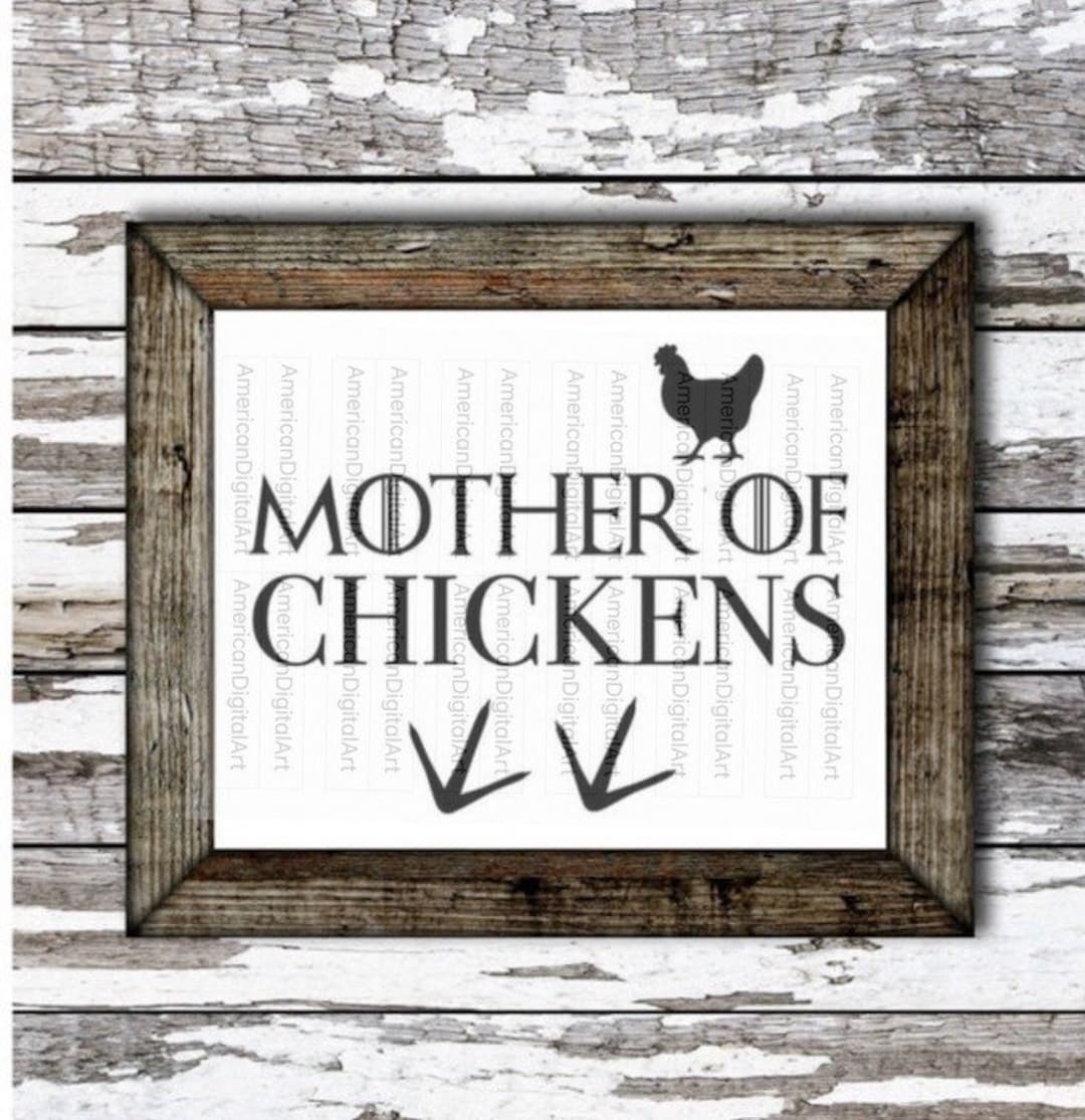 Mother of Chickens Digital Cut File - Etsy