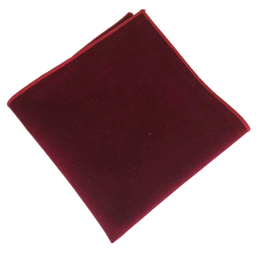 Burgundy Velvet, Pocket Squares, Wedding Handkerchiefs, Groomsmen ...