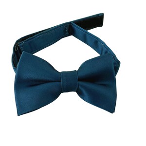 Ink Blue Wedding Tie, Satin Tie & Pocket Square Set, Men's Necktie ...