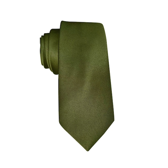 Olive Green Wedding Tie Men's Necktie Olive Green - Etsy