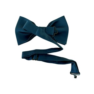 Ink Blue Wedding Tie, Satin Tie & Pocket Square Set, Men's Necktie ...