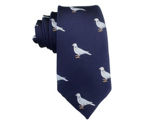Navy Blue Crocodile Skinny Tie Mans Novelty Necktie Animal Print ...