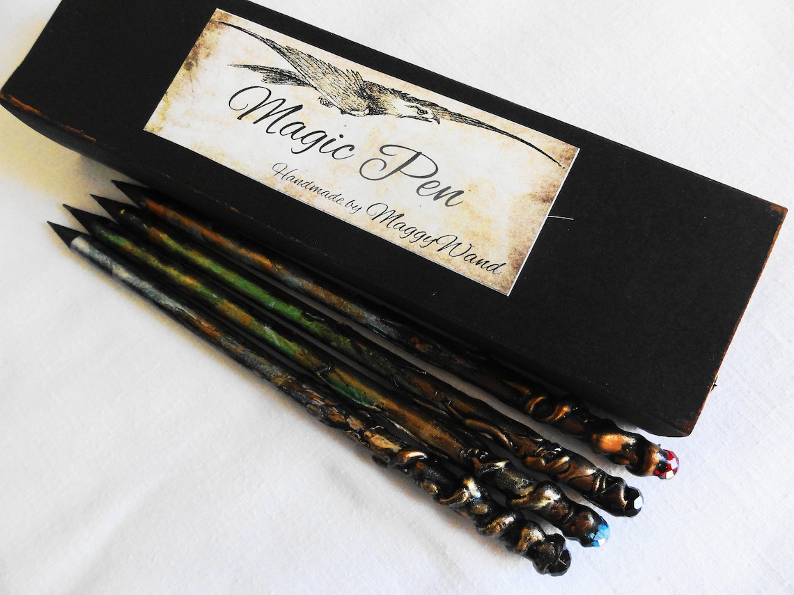 Set 4 Pencil Wood Magic Pencils Party Favor Pens Magic Pen - Etsy