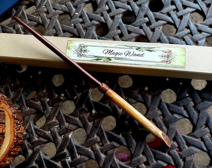 Really Wood Magic Wand Natural Wizard Wand Personalized Wand Wooden ...