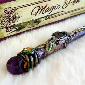 Star Magic Pen With Amethyst, Witch Pen, Spell Tools - Etsy