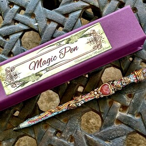 Pen With Heart, Strawberry Crystal, Princess Toy, for Wizard Only - Etsy