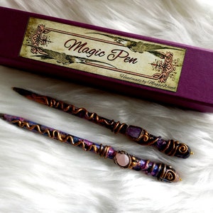 Magic Wand Pen Amethyst Crystal - Etsy