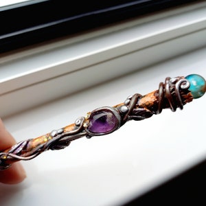 Magic Pen Wand Amethyst, Spell Pen, Witchy - Etsy