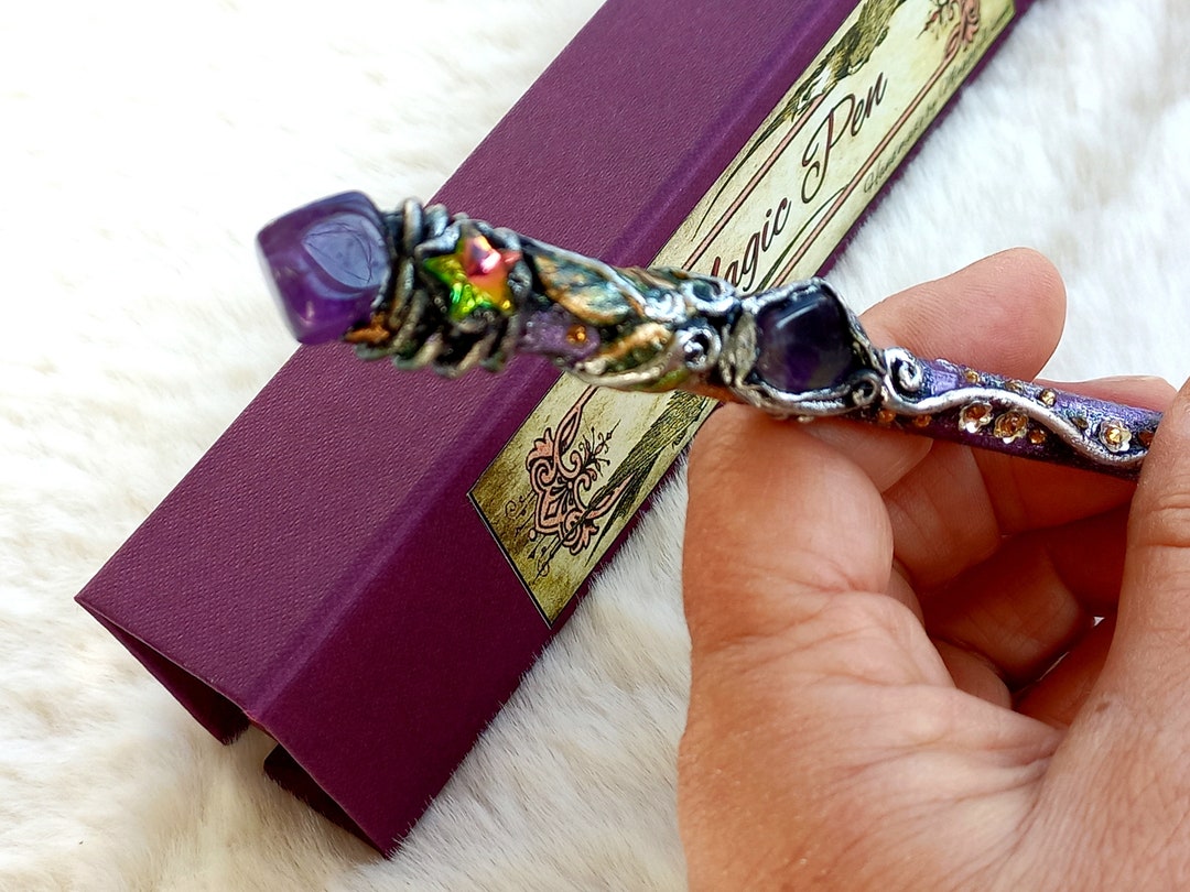 Star Magic Pen With Amethyst, Witch Pen, Spell Tools - Etsy