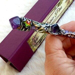 Star Magic Pen With Amethyst, Witch Pen, Spell Tools - Etsy