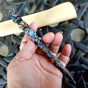 Writer Talisman Magic Pen, Sodalite Stone, Magic Wand Pencil, Witchy - Etsy
