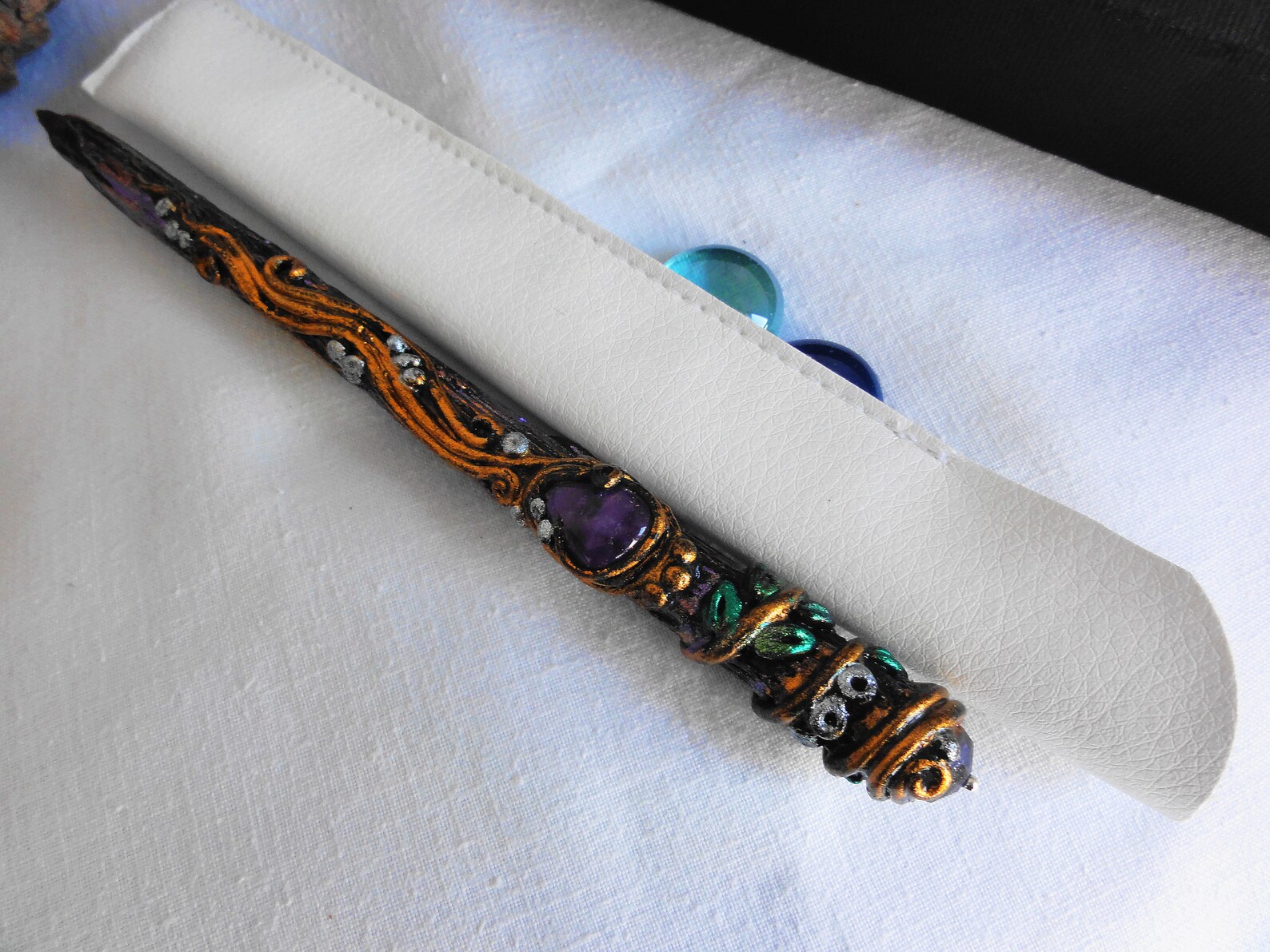 Magic Pen Amethyst Gemstone Crystal Pen Written Magic Pen - Etsy