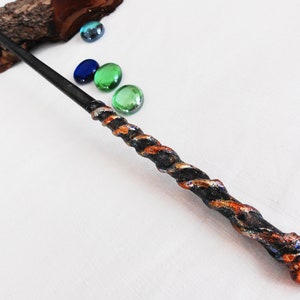 Magic Wand Gold Copper and Silver Wizard Tools Witch Wand - Etsy