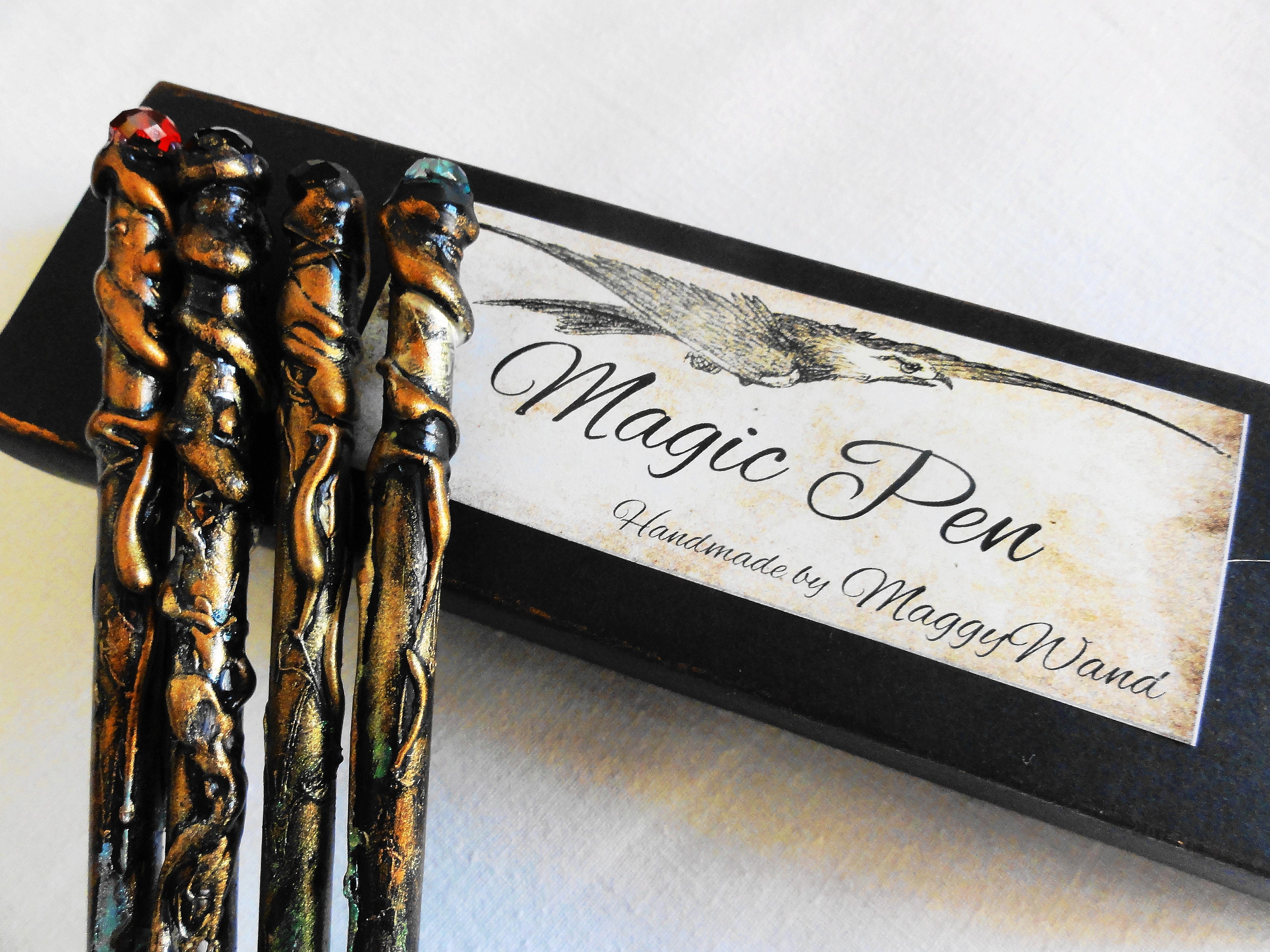 Set 4 Pencil Wood Magic Pencils Party Favor Pens Magic Pen - Etsy