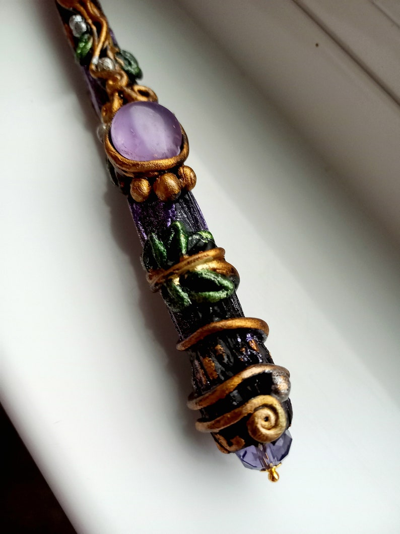 Magic Pen Amethyst Gemstone Crystal Pen Written Magic Pen - Etsy